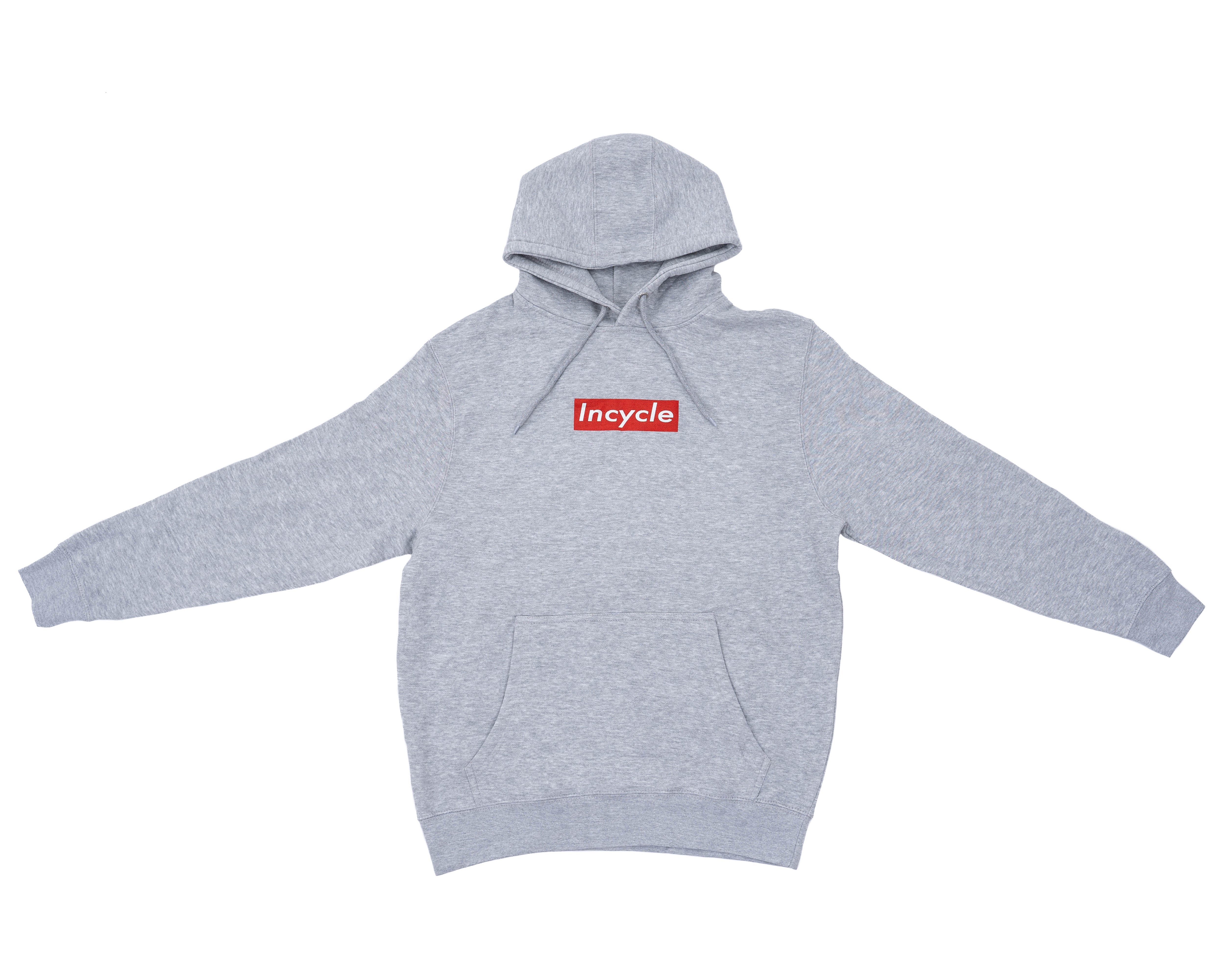 Incycle Box Logo Hoodie Gry – Incycle Bicycles